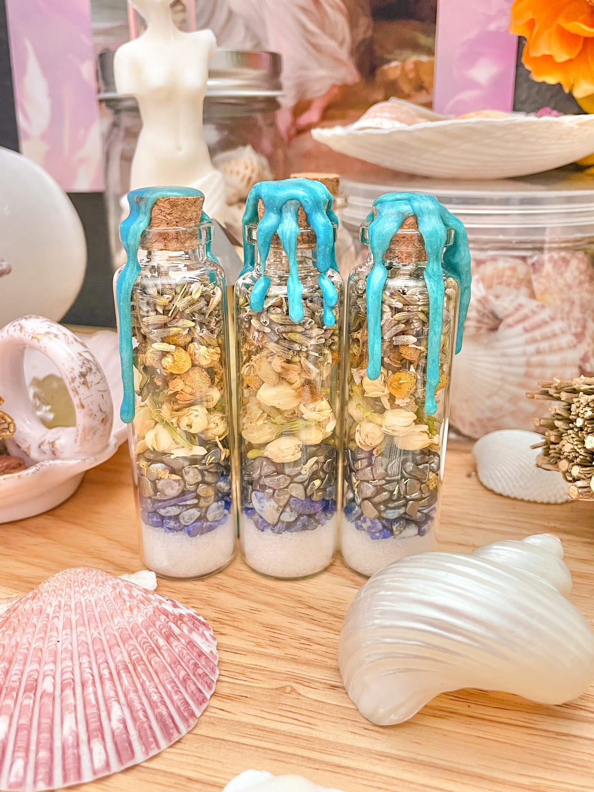 Clarity & Grounding Spell Jar — Art by Wolfie